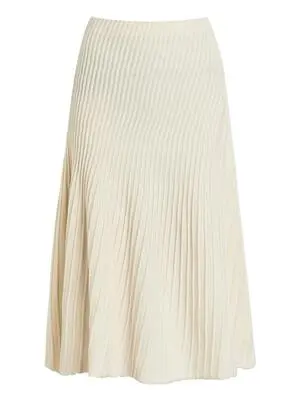 ALAÏA Twisted Asymmetric Wool And Cashmere-blend Midi Skirt
