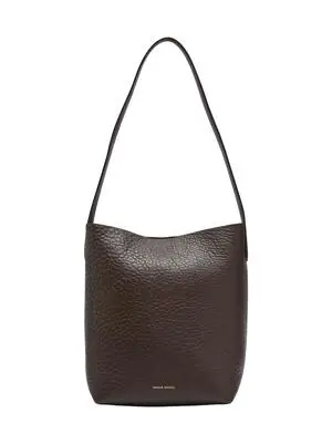 MANSUR GAVRIEL Small Leather Tote Bag - Dark Brown