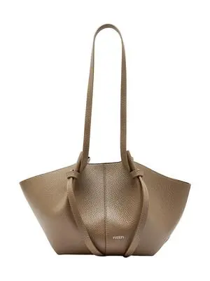Yuzefi Mochi Pebbled Leather Shoulder Bag - No Colour