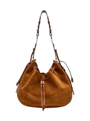 Isabel Marant Bolton Hobo Suede Shoulder Bag - Brown