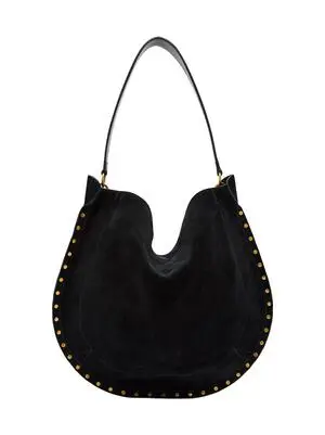 Isabel Marant Oskan Hobo Shoulder Bag - Black
