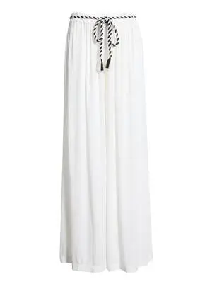 Elan Wide-leg Cover-up Pants - White