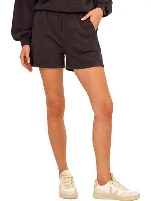 THREADS 4 THOUGHT Relaxed-fit Fleece Shorts - Black