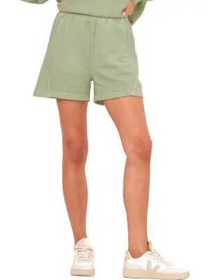 THREADS 4 THOUGHT Relaxed-fit Fleece Shorts - Wasabi