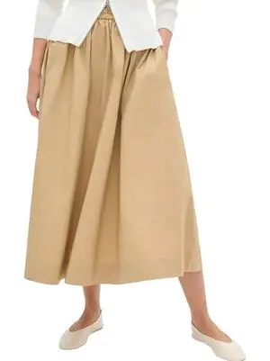 ALIGNE Natalie Organic Cotton Skirt - Camel