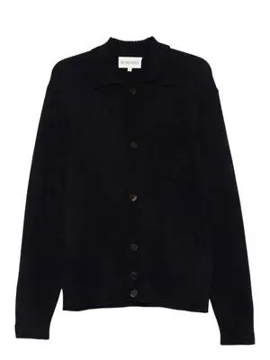 Eric Bompard Chest-Pocket Cardigan Blue