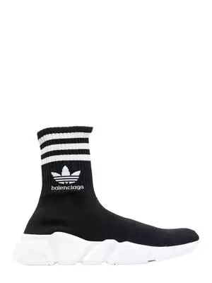Balenciaga X Adidas Speed High-top Sneakers - Black