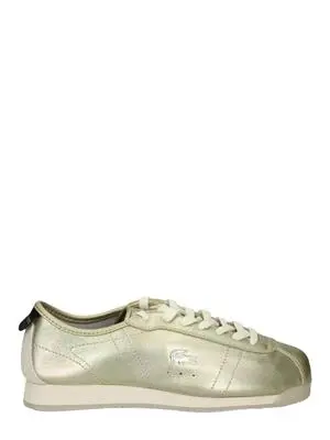 Lacoste Club-low Leather Sneakers - Gold