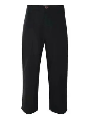 Marané El Pepe Embroidered-pocket Trousers - Black