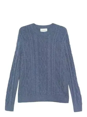 Eric Bompard Cable-knit Crew-neck Sweater - Blue