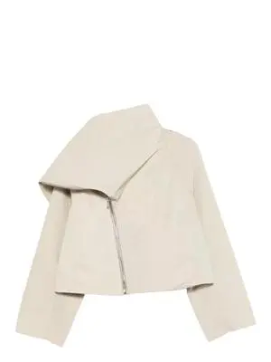 Rick Owens Cropped Scarf Jacket - Neutrals