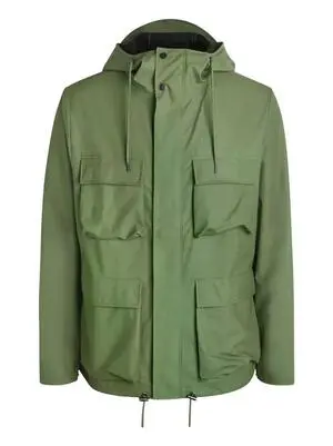 Rains Cargo-pockets Hooded Jacket - Green
