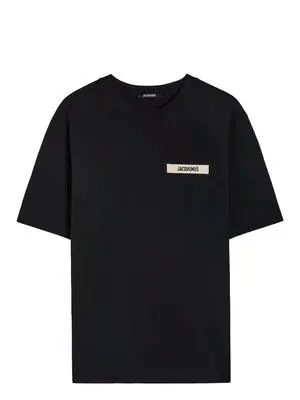 Jacquemus Logo-patch T-shirt - Black