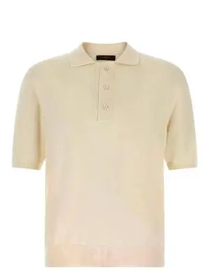 ZANONE Knit Button Polo Shirt - Neutrals