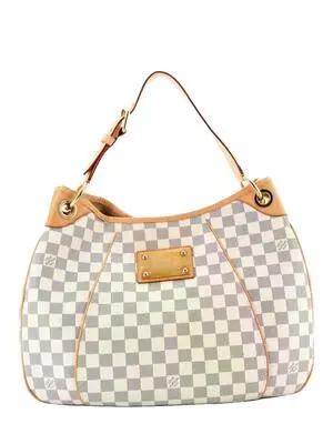 LOUIS VUITTON Galliera Handbag Damier Pm - White