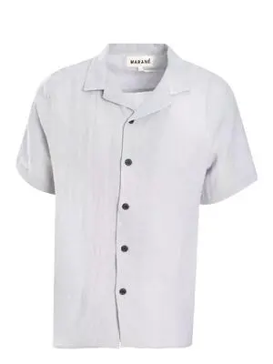 Marané Camp-collar Short-sleeve Shirt - Grey