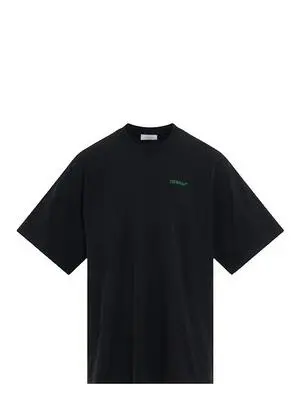 Off-White Moon Tab Oversized Fit T-shirt - Black