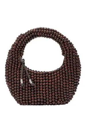 Staud Reef Small Beaded Top-handle Bag - Brown