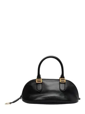 Balenciaga Bolero Mini Leather Top-handle Bag - Black
