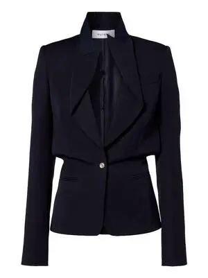 Alexander McQueen Wool Single-breasted Blazer - Blue