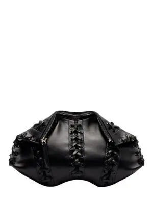 Alexander McQueen Small Leather Shoulder Bag - Black