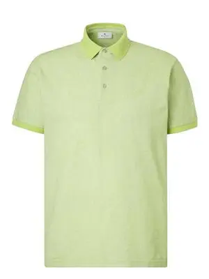 Etro Paisley Cotton Polo Shirt - Green