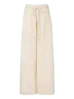 Gabriela Hearst Gelos Alpaca Wide-leg Pants - White