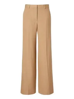 THE ROW Dender Wide-leg Silk Pants - Beige