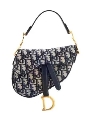 Dior Saddle Handbag Oblique Canvas Mini Shoulder Bag - Blue