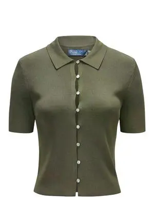 Polo Ralph Lauren Short-sleeve Button Top - Green