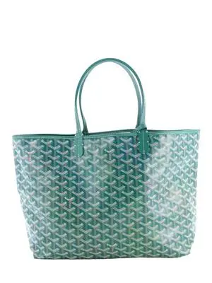 Goyard Saint Louis Coated Canvas Pm Tote Bag - Green
