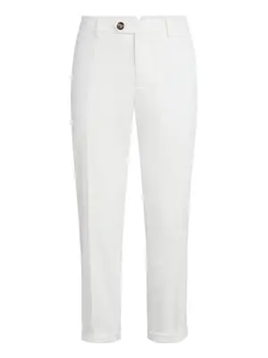 Brunello Cucinelli Straight Trousers - White