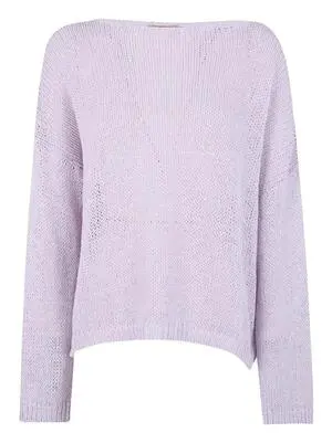 NUUR Boat Neck Sweater - Pink
