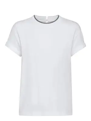 Brunello Cucinelli Round Neck T-shirt - White