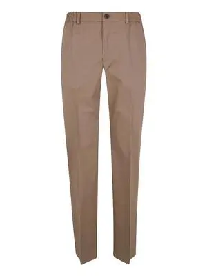 Incotex Elastic Waist Chino Trousers - Brown