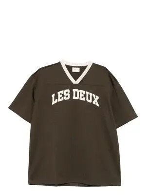 LES DEUX Bronson" Mesh T-shirt - Brown