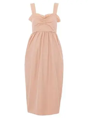 Chloé Fitted Sleeveless Midi Dress - Biscuit Pink