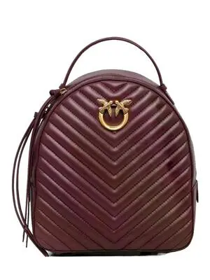 Pinko Love Chevron Backpack - Red