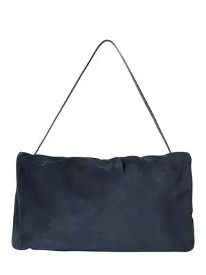 THE ROW Xl Bourse Suede Bag - Blue