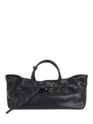 MARGESHERWOOD Grandma Leather Handbag - Black