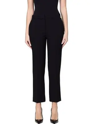 Elisabetta Franchi Crêpe Cropped Pants - Black