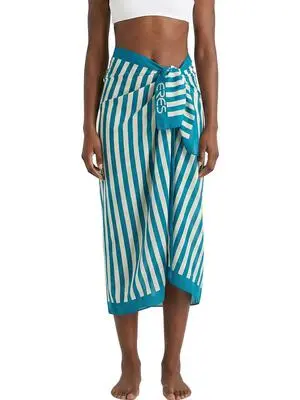 ERES Striped Skirt - Green