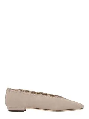 Giorgio Armani Suede Ballerinas - Brown