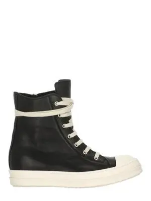 Rick Owens High Top Sneakers - Black