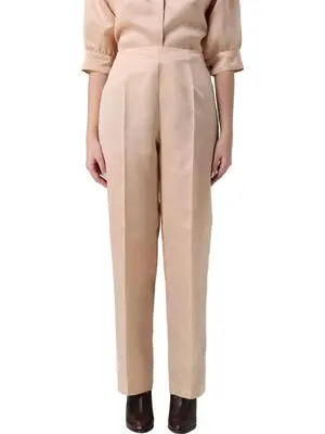 Alberta Ferretti Tailored High Waisted Trousers - Blush Pink