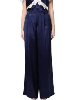 Alberta Ferretti Wide Leg Trousers - Blue
