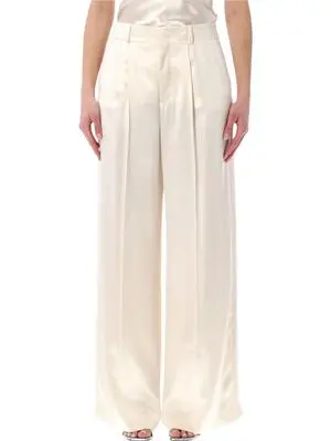 Alberta Ferretti Wide Leg Trousers - Ivory