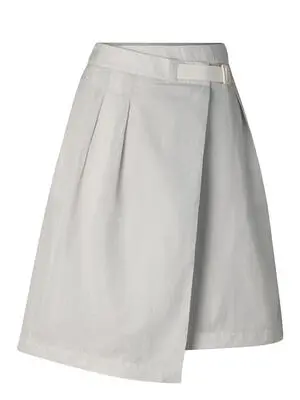 Bogner Tela Wrap Skirt Light Gray