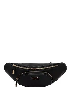 Liu Jo Leather Pouch Bag With Gold-tone Hardware - Black