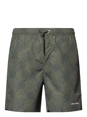 DAILY PAPER Dotted Monogram Swim Shorts - Kalamata